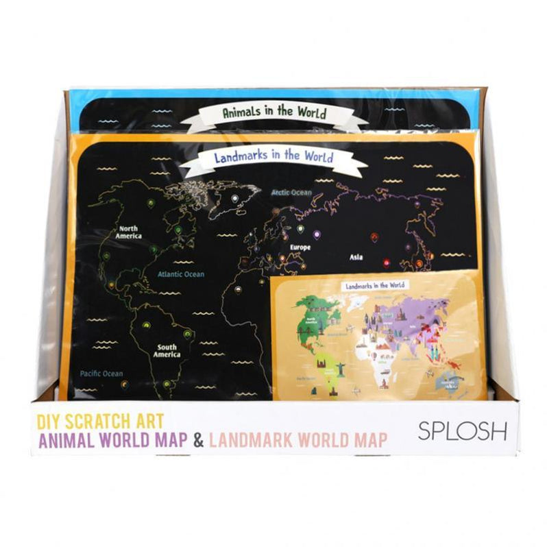 Diy Animal Scratch Map — Giftolicious