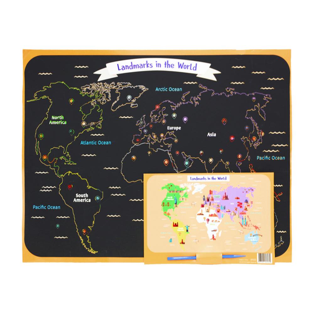 Diy World Scratch Map — Giftolicious